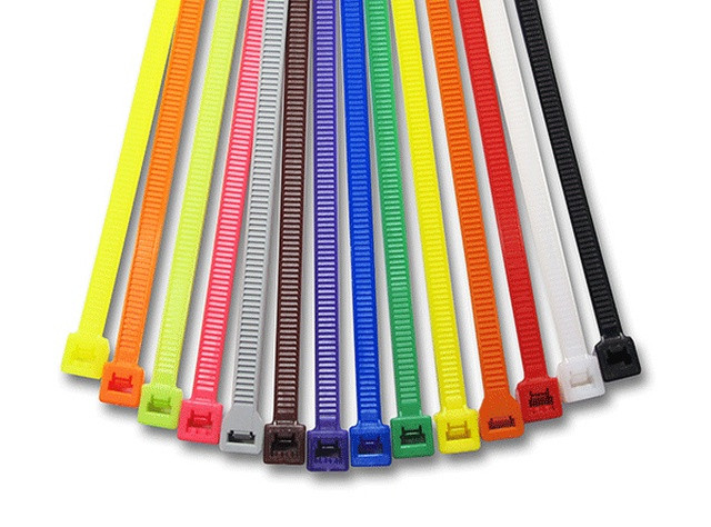 11.1" Colored Cable Ties 50 lb. - Red (100/Bag) | AFT Fasteners