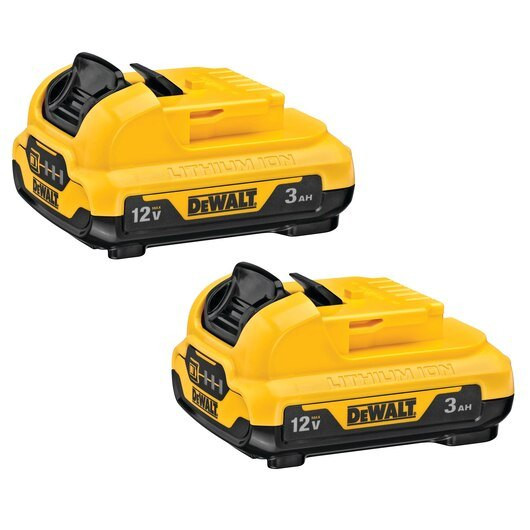 DeWalt 12V MAX 3Ah Lithium Ion Battery (2/Pkg.) DCB124-2 | AFT Fasteners