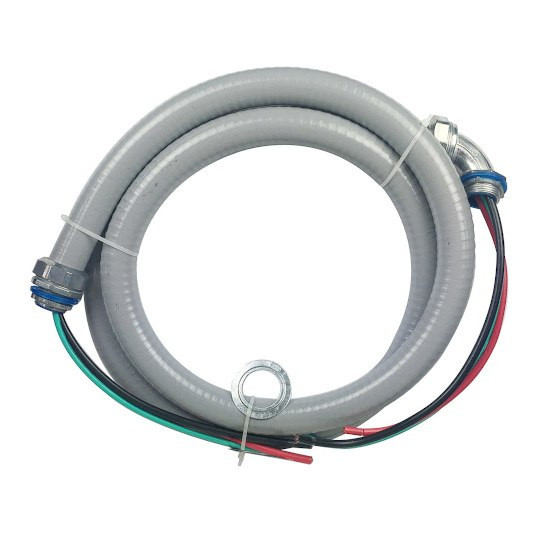 AC Whip W/Metallic Ends 1/2" x 6 Ft 10 GA (6/Pkg.) | AFT Fasteners