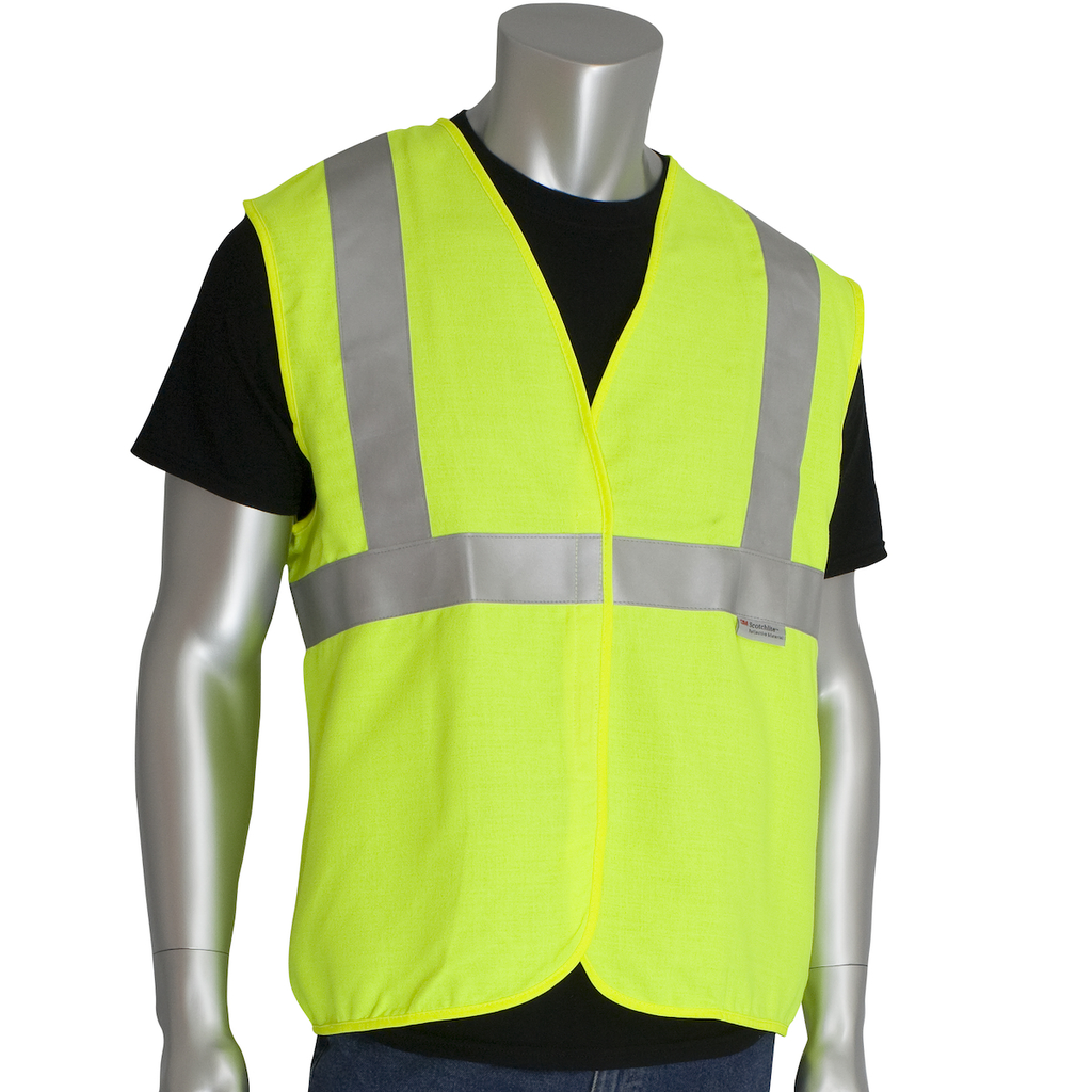 PIP ANSI Type R Class 2 AR/FR Solid Vest, Hi-Vis Yellow, S 305-2200-S ...
