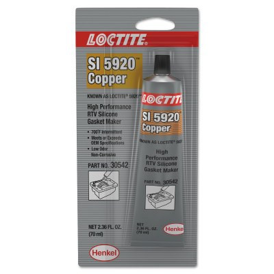 Loctite 5920 Copper, High Performance RTV Silicone Gasket Maker, 70 mL ...