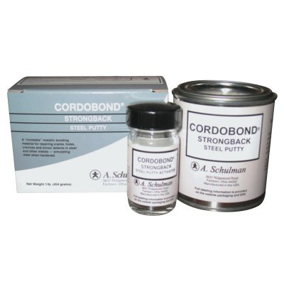 A. Schulman CORDOBOND Strong Back Steel Putty, 1 lb, 24/CA | AFT Fasteners