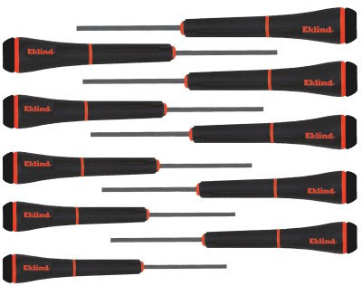 Eklind Tool 10PC HEX .028-5/32" SCREWDRIVER SET, 1/ST | AFT Fasteners