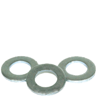 M16 Flat Washers, Narrow, Thru-Hardened Zinc Cr+3 (USA) (1,100/Bulk Pkg ...