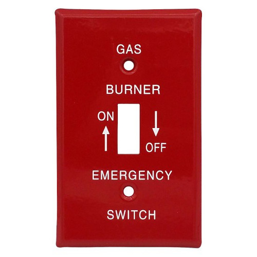 Switch Cover Single Gang Emergency Gas Burner 2-3/4" X 4-1/2" (12/Pkg ...