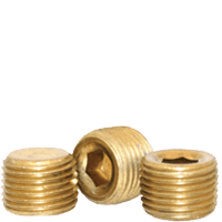 1/2"-14 Pipe Plugs Brass Dry-Seal 3/4" Taper (USA) (50/Pkg.) | AFT ...
