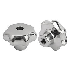 Kipp 5/16"-18 Inside Diameter, 40 mm Diameter, Star Grip Knob ...
