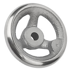 Kipp 200 mm x .625" ID 3-Spoke Handwheel without Machine Handle, Gray ...