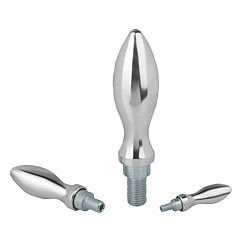 Kipp M8 x 20 mm x 61 mm Machine and Handwheel Handles, Revolving, DIN ...