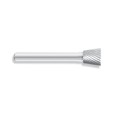 SN-3 Solid Carbide Burrs, Inverted Cone Shape, Single Cut | AFT Fasteners