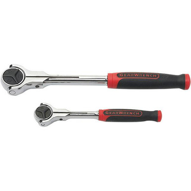 GearWrench® 2-Piece, 72 Tooth Dual Material Roto Ratchet Set, 1/4" & 3/ ...