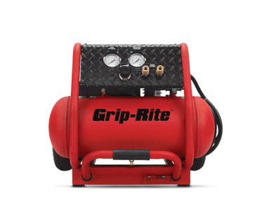 Grip Rite Air Compressor, 1725 RPM, 2.5HP, 4 Gal with Wheel Kit, # ...