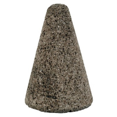 B-Line Cone, 3 in dia, 3 in Thick, 5/8 in-11 Arbor, 24 Grit, Alum Oxide ...