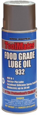Aervoe Industries Food Grade Lube Oils, 16 oz, Aerosol Can, 12 CN | AFT ...