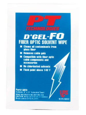PT Technologies D'Gel-FO Fiber Optic Solvent Wipes, 1 EA | AFT Fasteners