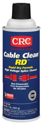 CRC Cable Clean RD High Voltage Splice Cleaners, 16 oz Aerosol Can, 12 ...