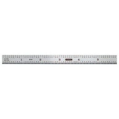 Mitutoyo Series 182 Steel Rulers, 6 in, 4R, Stainless Steel, Flexible ...