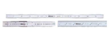 Mitutoyo Series 182 Steel Rulers, 12 in, Wide, Stainless Steel, Inch ...