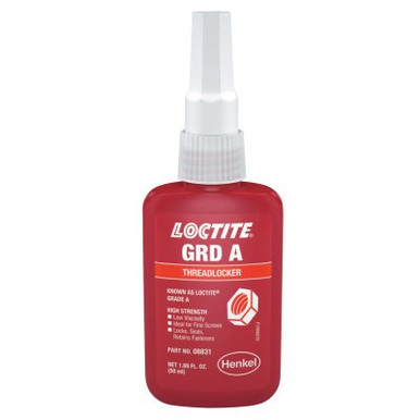 Loctite Grade A Threadlockers, 50 mL, Red, 1/BTL | AFT Fasteners