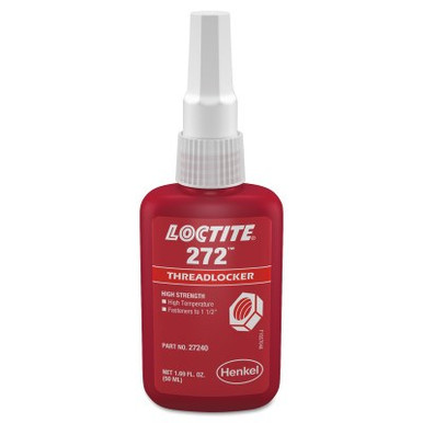 Loctite 272 Threadlockers, High Temp/High Strength, 50 mL, Red, 1/BTL ...