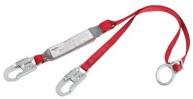 Capital Safety PRO Shock Absorbing Lanyard, 6 ft, Tie-Back, Self ...