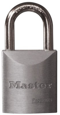 Master Lock Pro Series High Security Padlocks-Solid Steel, 5/16" Dia, 1 ...