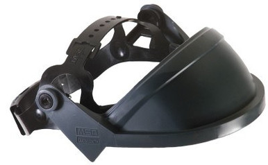 MSA Defender+ Faceshield Frames, General Purpose, Black, Headgear, 13 1 ...