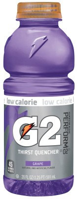 Gatorade G2 20 Oz. Wide Mouth, Grape, Bottle, 24/CA | AFT Fasteners