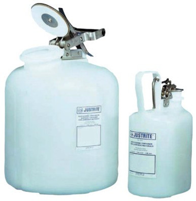 Justrite Self-Close Corrosive Containers for Laboratories, Hazardous ...