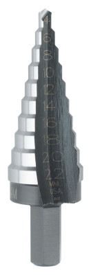 Irwin Unibit® High Speed Steel Metric Self-Starting, 4MM-22MM, 10 Steps ...