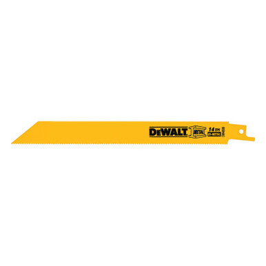 DeWalt Metal Cutting Reciprocating Saw Blades, 9 in, 14 TPI, Straight ...