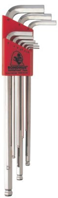 Bondhus Balldriver L-Wrench Key Sets, 9 per holder, Hex Ball Tip ...
