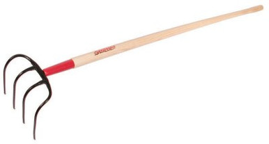 The AMES Companies, Inc. Manure/Garbage/Refuse Hook, 4-curved tine, 60 ...