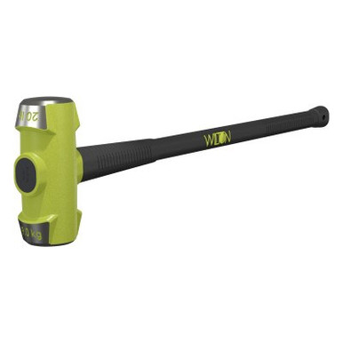JPW Industries B.A.S.H Unbreakable Handle Sledge Hammer, 20 lb Head, 36 ...