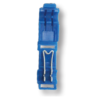 16-14 AWG Double Blade Blue T-Tap Connector - Blue (1000/Bulk Pkg ...