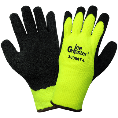 Ice Gripter - High-Visibility Etched Latex Rubber-Dipped Palm Glove ...