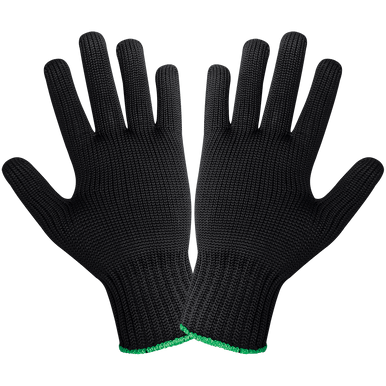 Heavyweight Black Nylon Knit Glove Small - 300 Pair/Case, #NB960-7(S ...