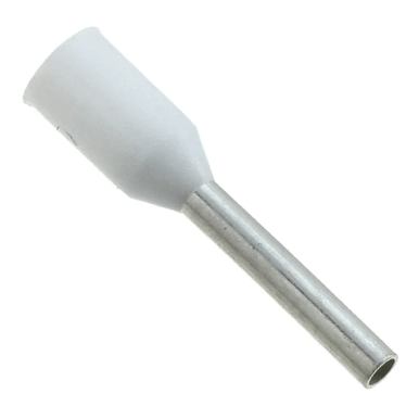 22 AWG Ferrule, 8 mm Barrell Length, White (1,000/Pkg.) | AFT Fasteners