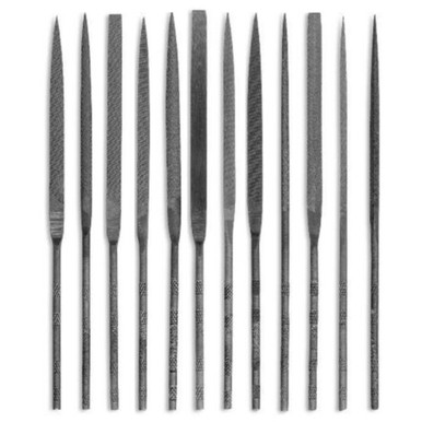 Swiss Pattern Needle File Set/Medium Cut - 12-Piece Set - 5-1/2 ...