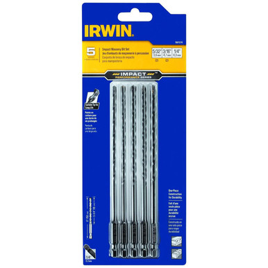 Irwin® 1/4", Countersink Drill Bit, Black Oxide, 6", 5-PC Clam Set, #IR ...