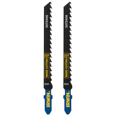Irwin® T-Shank Jig Saw Blades, 4", 6TPI, Carbon Fleam Ground, #IR ...