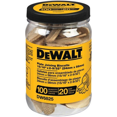 DeWalt No 20 size Biscuits (100/Pkg.) DW6825 | AFT Fasteners