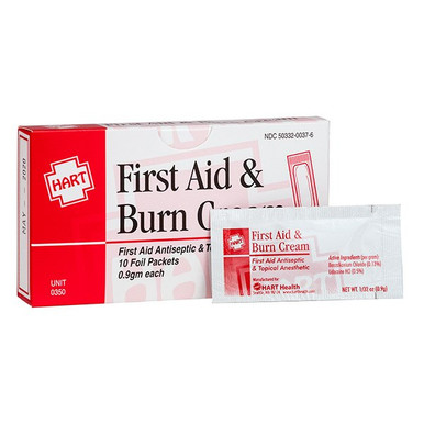 HART Health First Aid & Burn Cream, 0.9 g, 10/Box | AFT Fasteners