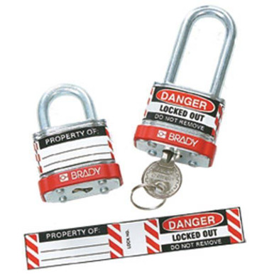 Brady Padlock Lockout Labels | AFT Fasteners