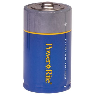 Power Rite D Alkaline Battery, 2/Pkg | AFT Fasteners
