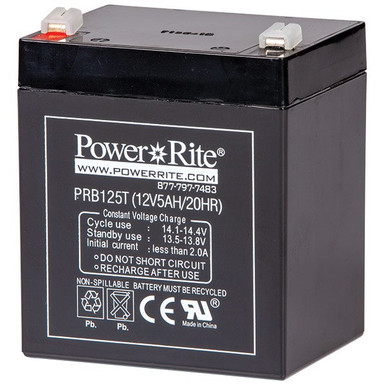 Power Rite Battery, 12V, 5 Ah, 1/Each | AFT Fasteners