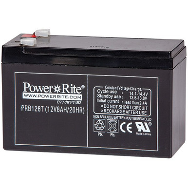 Power Rite Battery, 12V, 8 Ah, 1/Each | AFT Fasteners