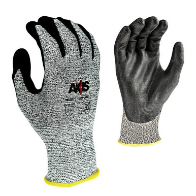 Radians AXIS Cut Protection Level A4 Work Gloves, Small, Gray/Black, 1 ...