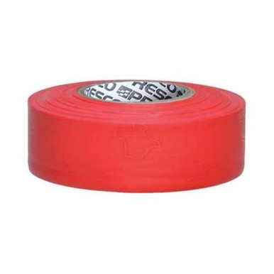 Presco Solid-Color Roll Flagging, Standard, Texas, 1 3/16" x 300'', Red ...
