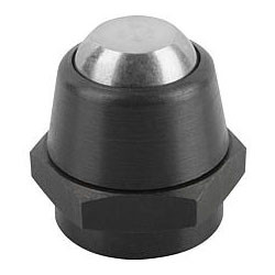Kipp Self-Aligning Pads, Swivel Angle 20°, 22 mm, Steel, Style C ...